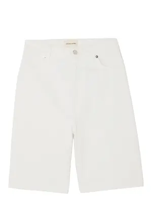 Loulou De Saison Net Sustain Isu Organic Denim Shorts - Off-white