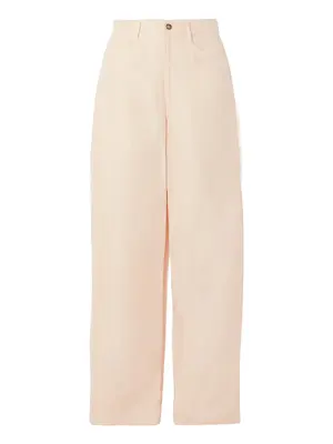 Loulou De Saison Peran Straight-leg Trousers - Pink