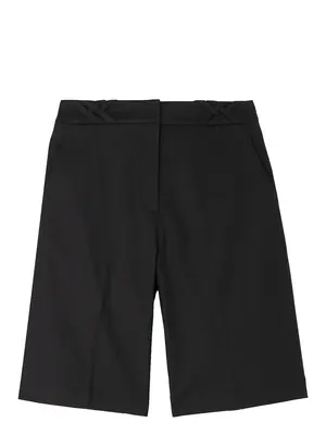 Mother Of Pearl Net Sustain Tencel Lyocell-blend Tailored Shorts - Black