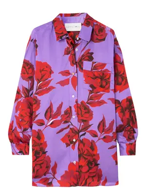 AZ FACTORY Floral-print Shirt - Purple