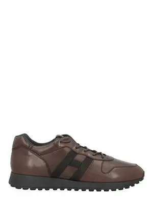 Hogan H86run Leather Sneakers - Brown