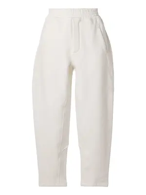 THE ROW Koa Brushed Stretch-cotton Track Pants - White