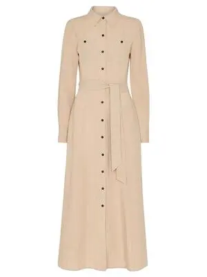 Whistles Estella Shirt Dress - Neutral