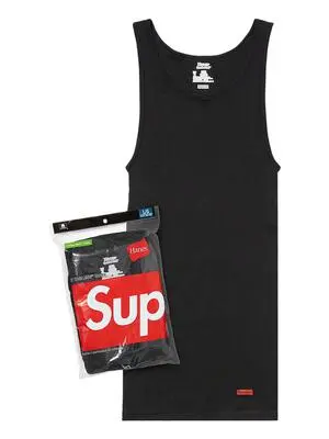 Supreme X Hanes Tank Tops - Black