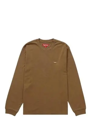Supreme Small Box Long Sleeve Tee Shirt - Light Brown