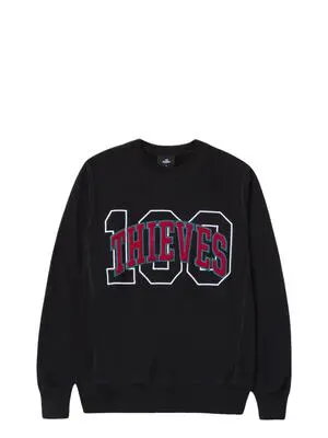 100 THIEVES Alumni Collection Team Crewneck Sweatshirt - Black