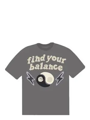 BROKEN PLANET Find Your Balance T-shirt - Ash Grey