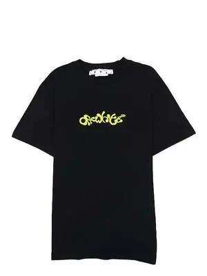 Off-White Opposite Arrows Short Sleeve Tee Shirt - Black/yellow