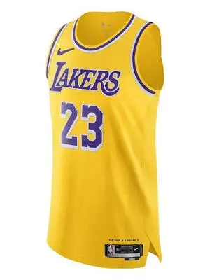 Nike Nba Los Angeles Lakers Icon Edition 2022/23 Drifit Adv Authentic Jersey - Amarillo Yellow