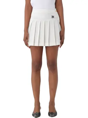 Palm Angels Palm Angels Pleated Skirt White