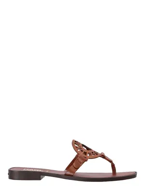 Karl Lagerfeld Skoot Ii Logo Cut-out Slides - Brown