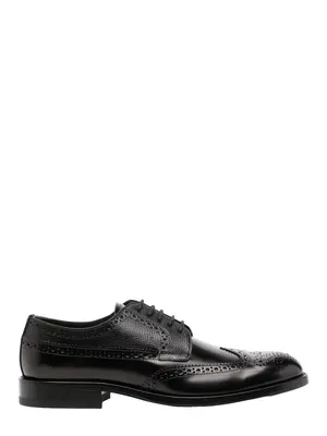 TOD'S Lace-up Leather Brogues - Black