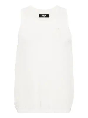 Amiri Logo-embroidered Vest Top - White