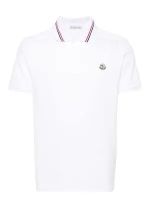 Moncler Logo-patch Polo Shirt - White