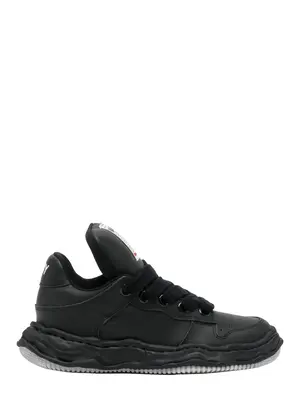 Mihara Yasuhiro Wayne Og Sole Leather Sneakers - Black