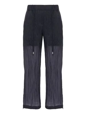 PESERICO Peserico Seersucker Straight Trousers