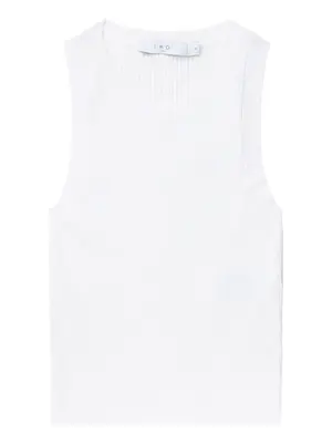 IRO PARIS Thana Ribbed Tank Top - White