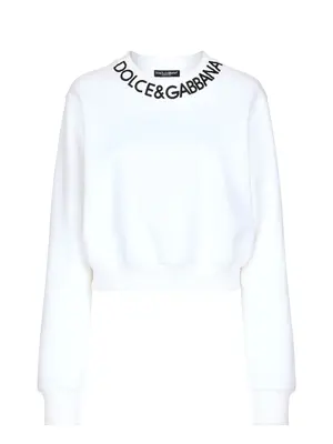 Dolce & Gabbana Logo-embroidered Sweatshirt - White