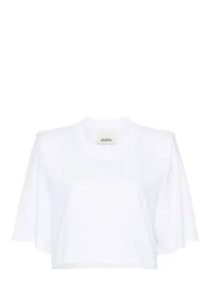 Isabel Marant Zaely Cropped T-shirt - White