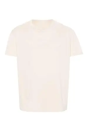 MAISON MARGIELA Logo-embroidered Cotton T-shirt - Neutrals