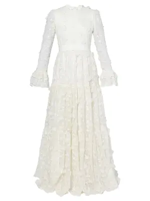 ERDEM Erdem Alvaro Floral-cutwork Silk-organza Gown