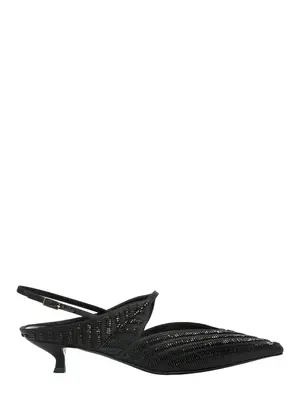 Giorgio Armani 35mm Bead-embellished Pumps - Black
