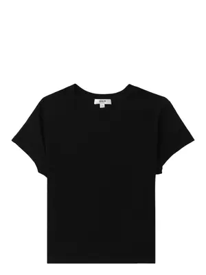 AGOLDE Adine Cotton T-shirt - Black