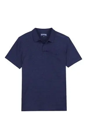 Vilebrequin Embroidered-logo Polo Shirt - Blue
