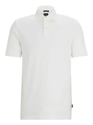 BOSS Cotton-linen Mélange Polo Shirt
