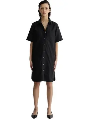 Everlane Oxford Shirt Dress - Black