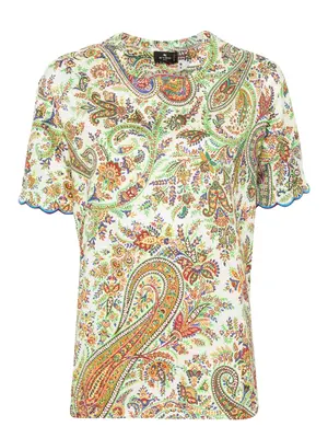 ETRO ETRO Paisley Print Cotton T-Shirt
