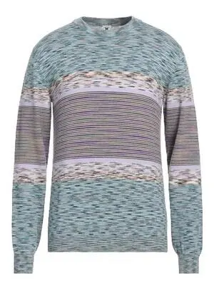 Missoni Striped Wool Sweater Blue