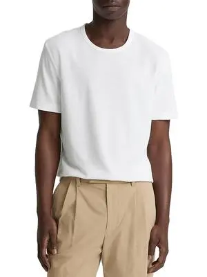 Vince Pima Cotton Pique Tee Optic White