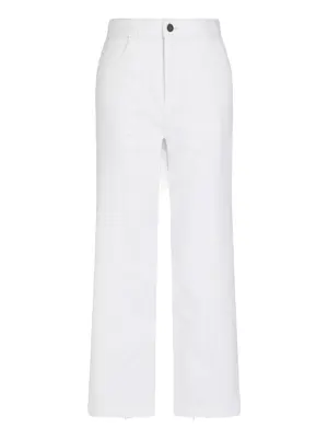 E.L.V. DENIM The Highrise Flared Jeans - White