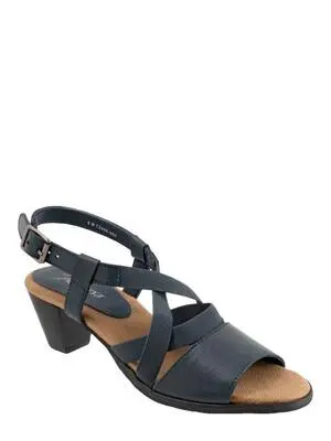 Trotters Trotters Meadow Ankle Strap Sandal Navy