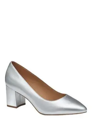 Johnston & Murphy Johnston & Murphy Vicki Pump Silver Metallic Sheepskin