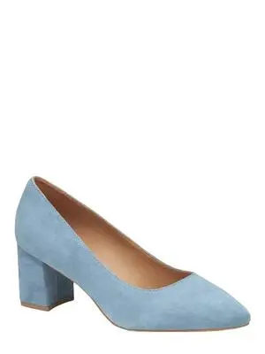 Johnston & Murphy Johnston & Murphy Vicki Pump Slate Blue Suede