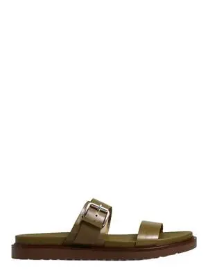Madewell Maximillian Two-strap Sandal - Olive Tree