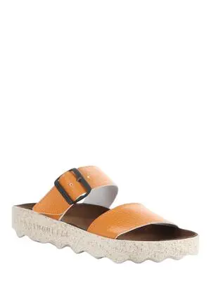 Fly London Asportuguesas By Fly London Coly Platform Slide Sandal Orange Eco Faux Leather