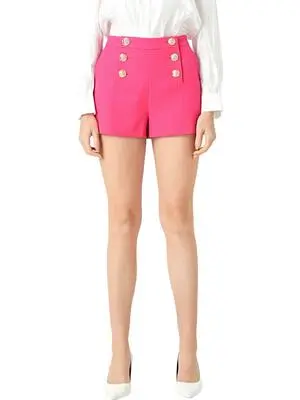 Endless Rose Endless Rose High Waist Sailor Shorts Fuchsia
