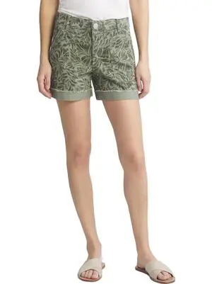 Wit & Wisdom Wit & Wisdom 'ab'solution Print Twill Shorts Celadon