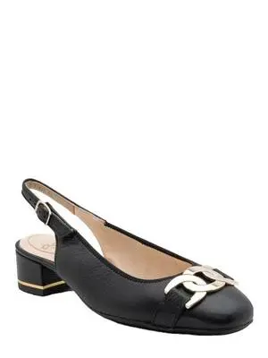 ARA Ara Gallant Slingback Pumps Black Leather