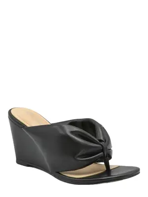 Charles By Charles David Wedge Slide Sandals - Black