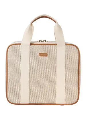 Stephanie Johnson Tropea Onyx Martha Large Brief Makeup Case - Ivory