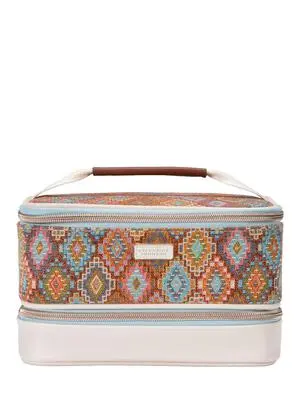 Stephanie Johnson Paros Jenny Train Cosmetics Case Orange Multi