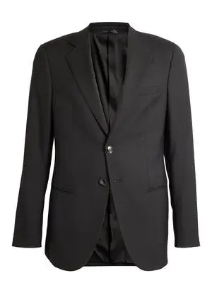 Giorgio Armani Cashmere George Single-breasted Blazer - Black