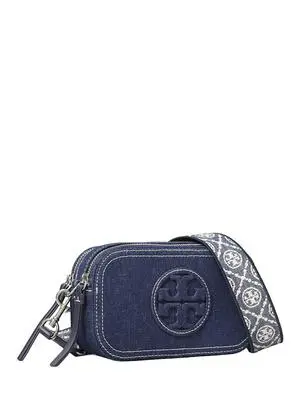 Tory Burch Mini Miller Denim Crossbody Bag - Royal Navy