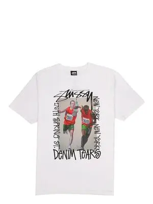 StÜssy X Denim Tears Pass The Baton T-shirt - White