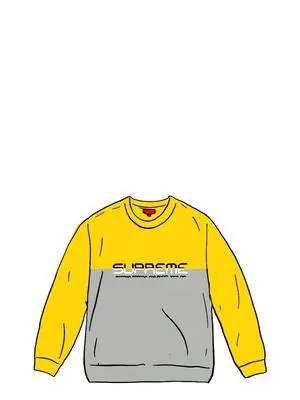 Supreme Split Logo Pullover - Yellow