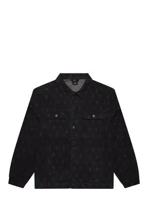 OVO Ovo Monogram Denim Trucker Jacket Washed Black